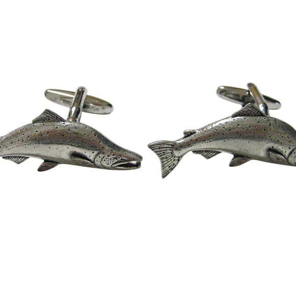 Kiola Designs | Accessories | Sockeye Salmon Fish Cufflinks | Poshmark